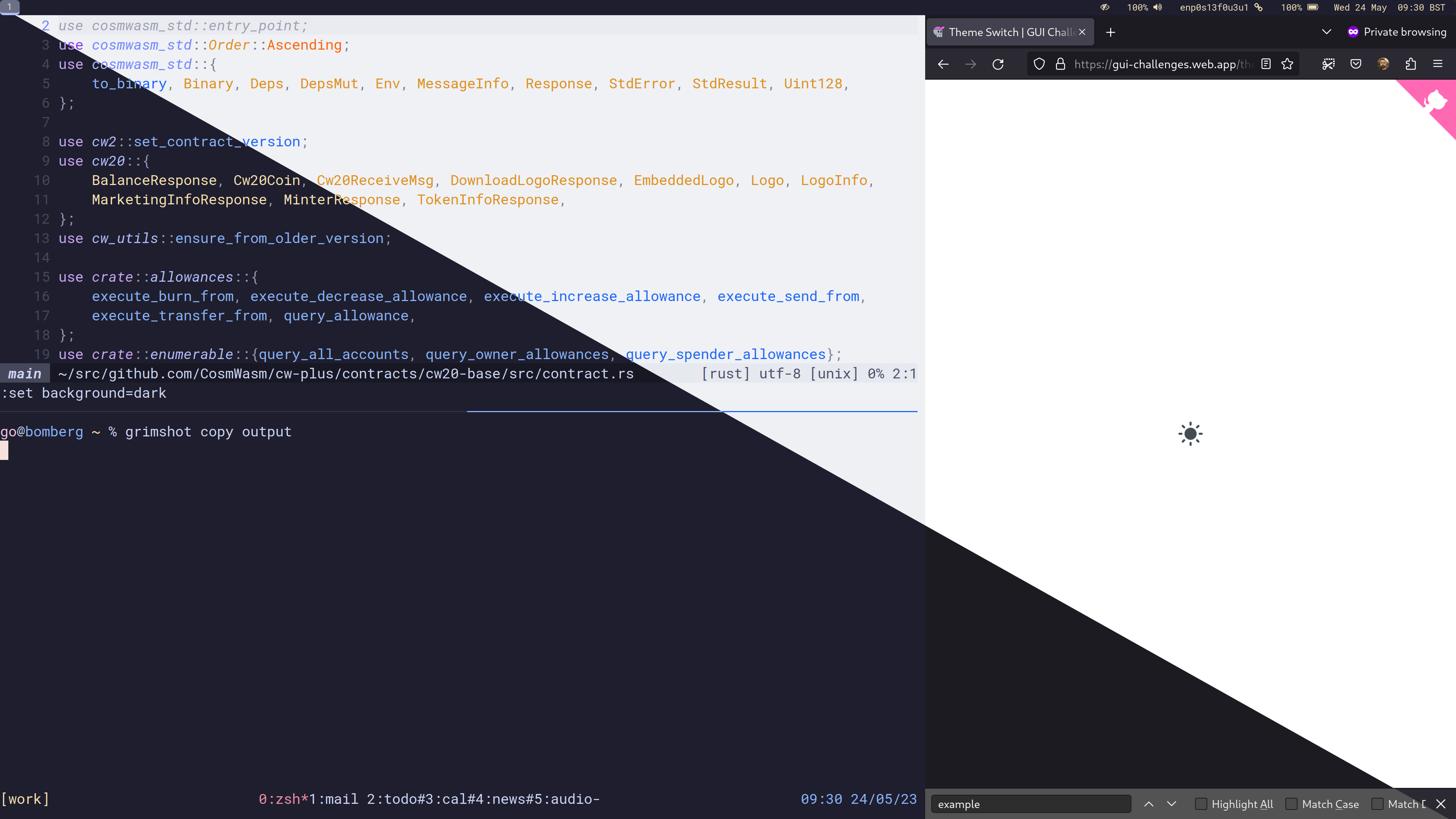 Toggle Light And Dark Mode In Vim Tmux And Alacritty George Ornbo